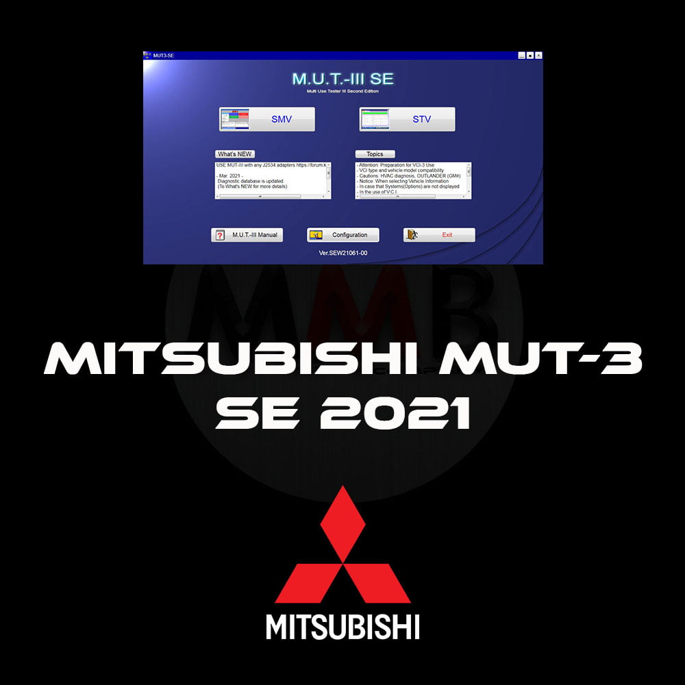 MITSUBISHI MUT-3 Diagnostic MMB SOFTWARE AUTOMOTIVE