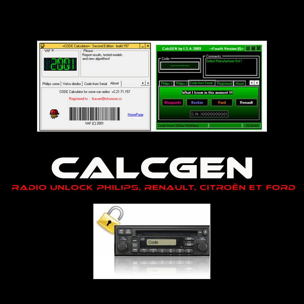 CalcGen Universal Car Radio Code CalculatorMMB SOFTWARE AUTOMOTIVE CalcGen Universal Car Radio Code CalculatorMMB SOFTWARE AUTOMOTIVE
